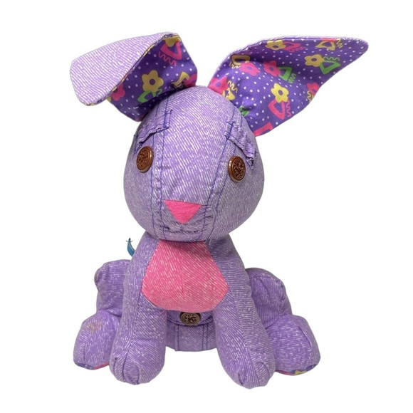 Doodle Pets | Toys | Vintage 995 Doodle Pets Purple Rabbit Plush Bunny ...